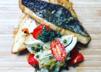 Baked fish with fennel and tomato - a classic Italian winter recipe